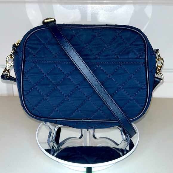 Talbots | Bags | Talbots Small Navy Blue Quilted Cotton Crossbody Purse ...